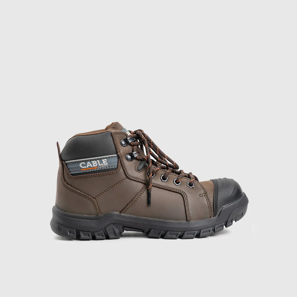Cable Quartz Safety Boot Brown – familyshoecentre