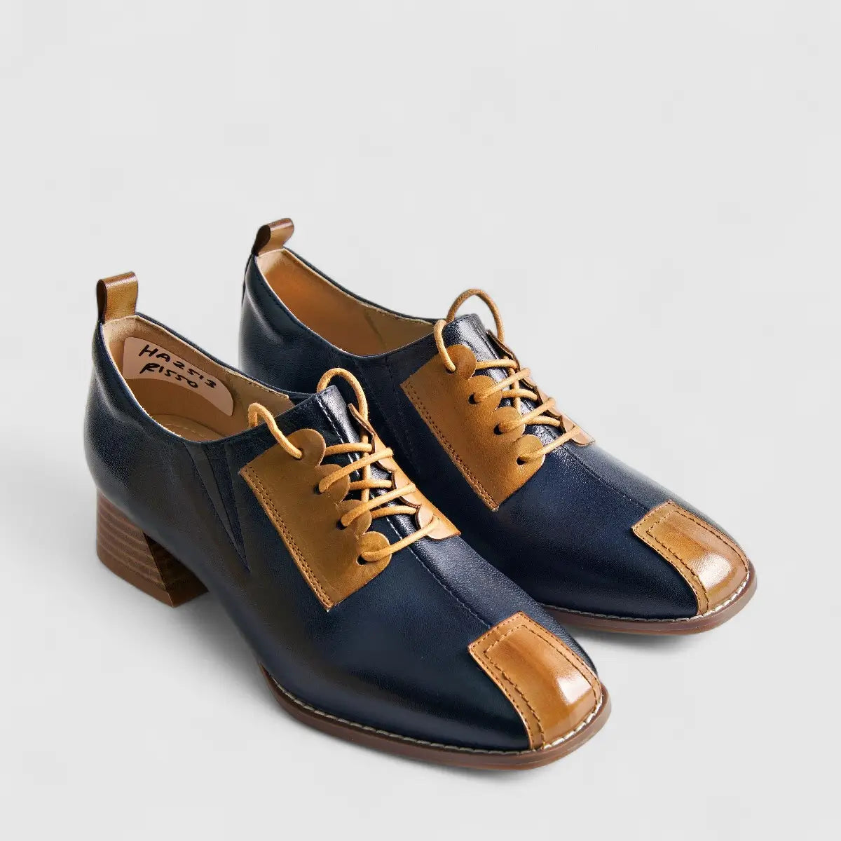 Bulbul Leather Lace Up Black/Brown HA2513 – familyshoecentre