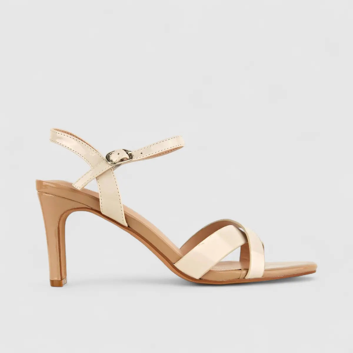 Bulbul Ladies Casual Heel HAR031 Off/White/Beige – familyshoecentre