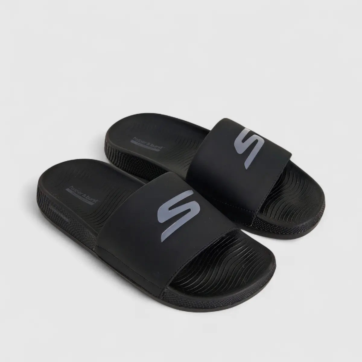 Skechers Ladies Comfort Hyper Slide 172020 Black SW103 – familyshoecentre